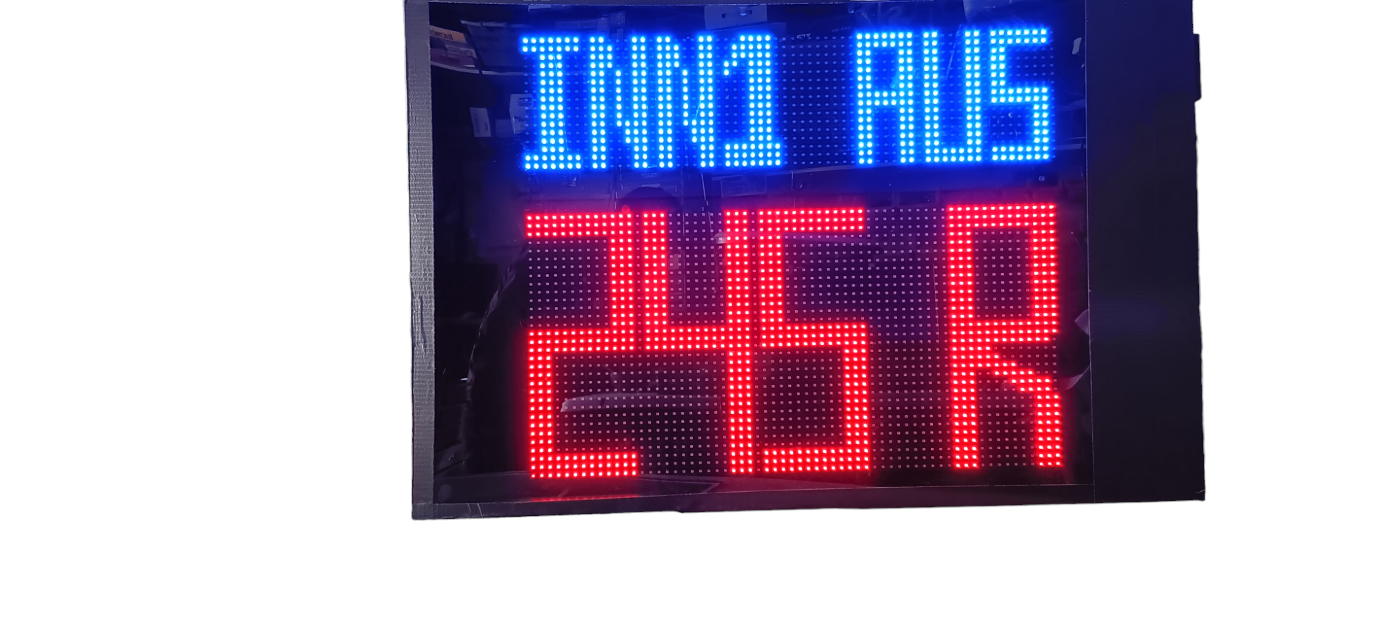 DIY Cricket Scoreboard Kit with Dual-Color P10 Dot Matrix Displays, Bl ...