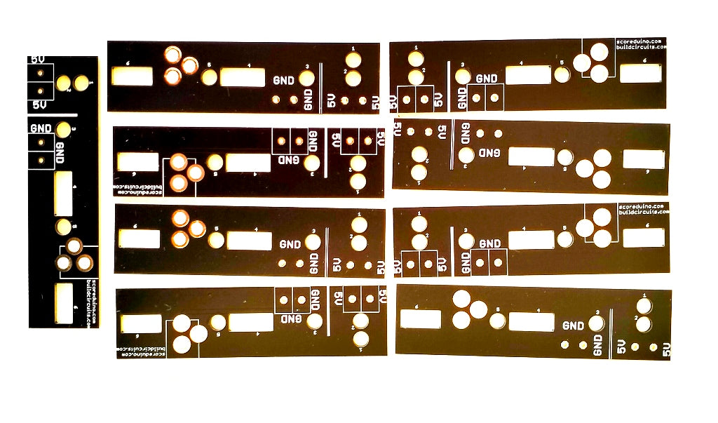 PCB strips for connecting P10 dot matrix displays– BUILDCIRCUITS