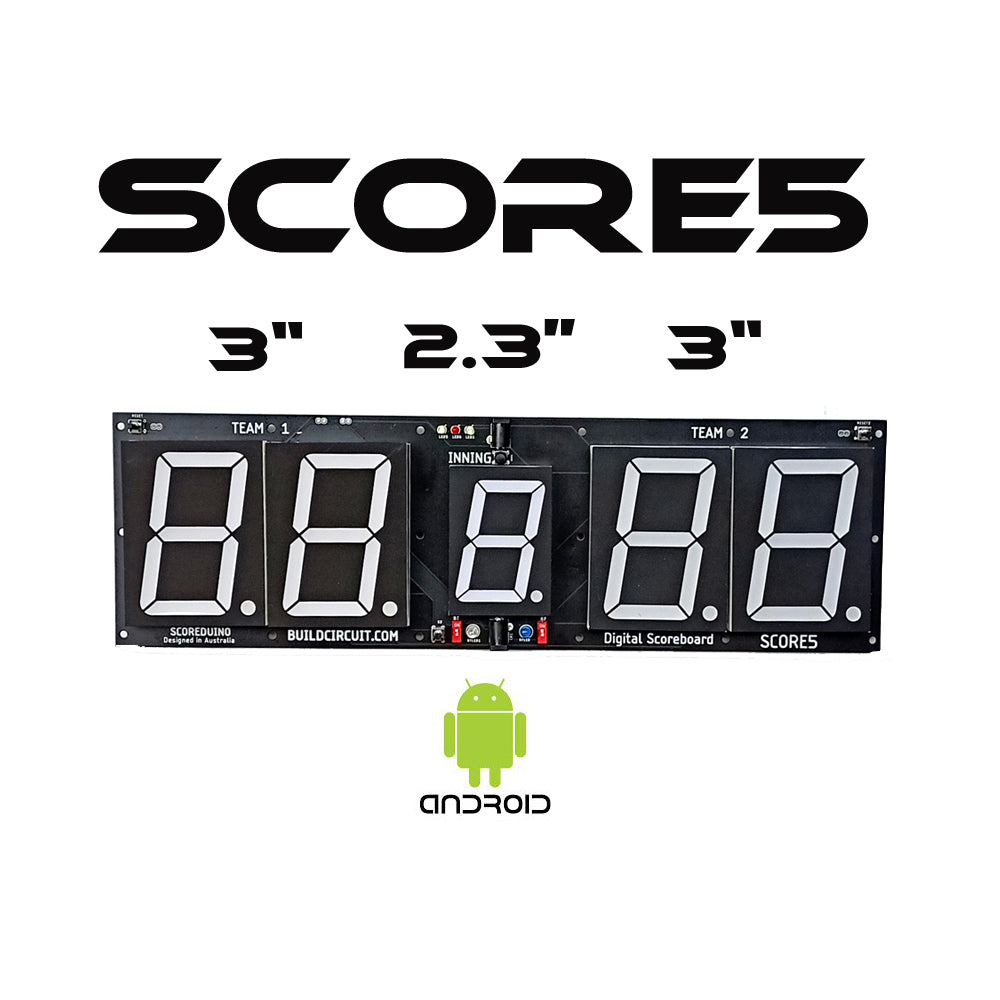 3 Inches SCORE5- Digital Scoreboard with 3″ and 2.3″ displays ...