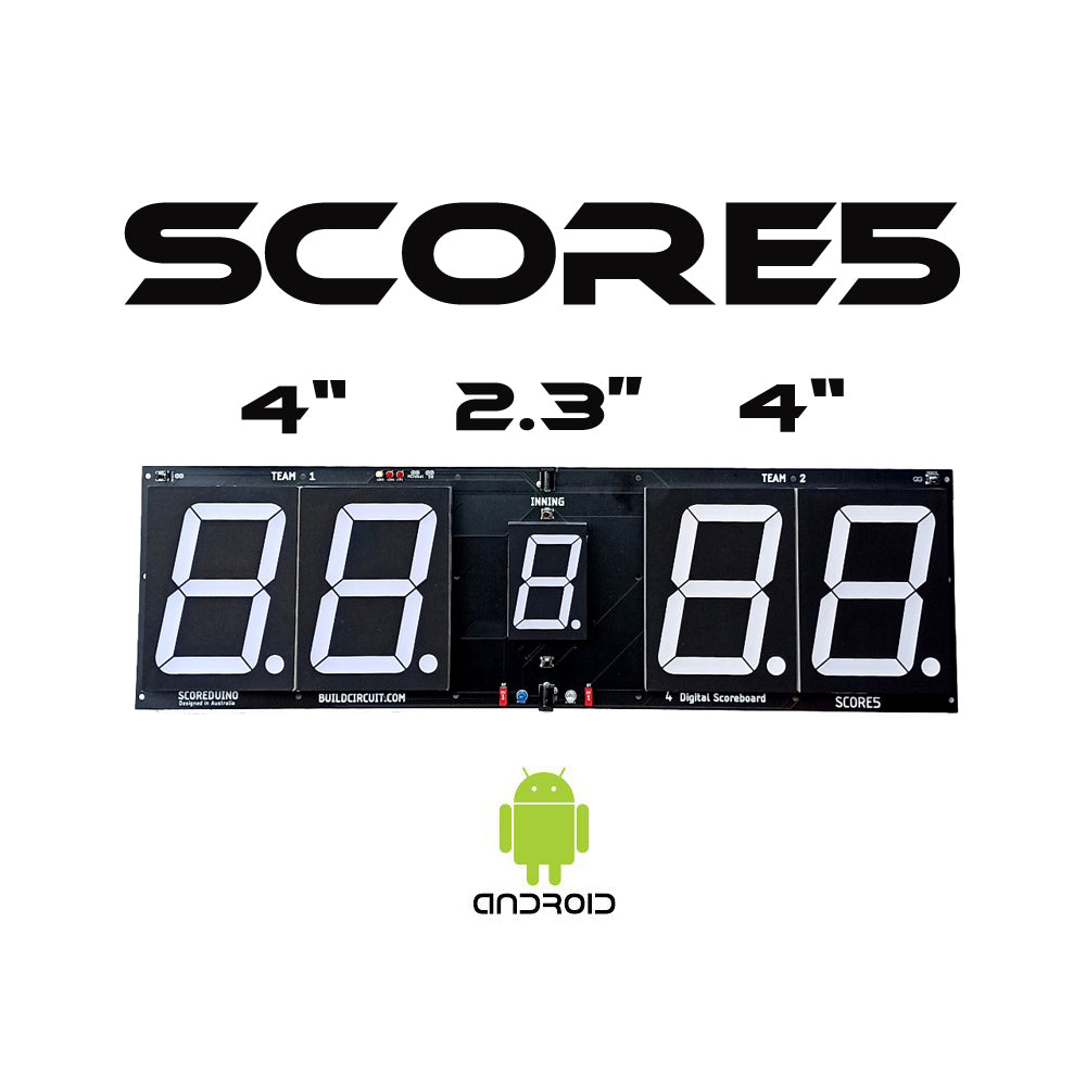 4 inches SCORE5- Digital Scoreboard with 4″ and 2.3″ displays ...