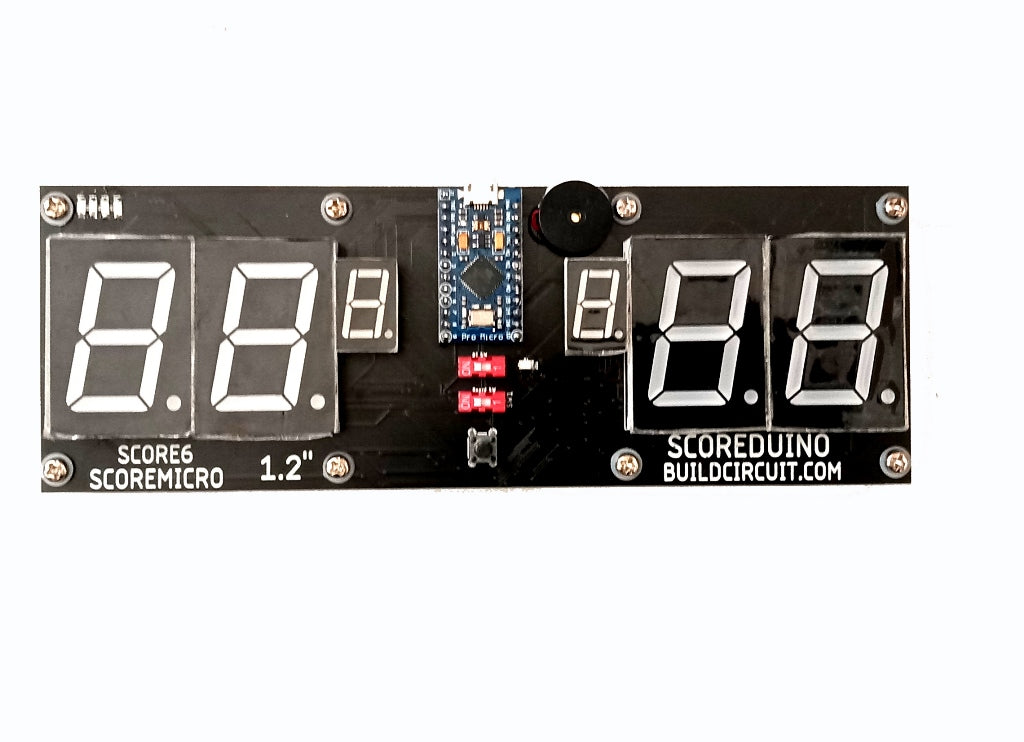 SCORE6- SCOREMICRO 1.2" Table Tennis Ping Pong Scoreboard using Leonar ...