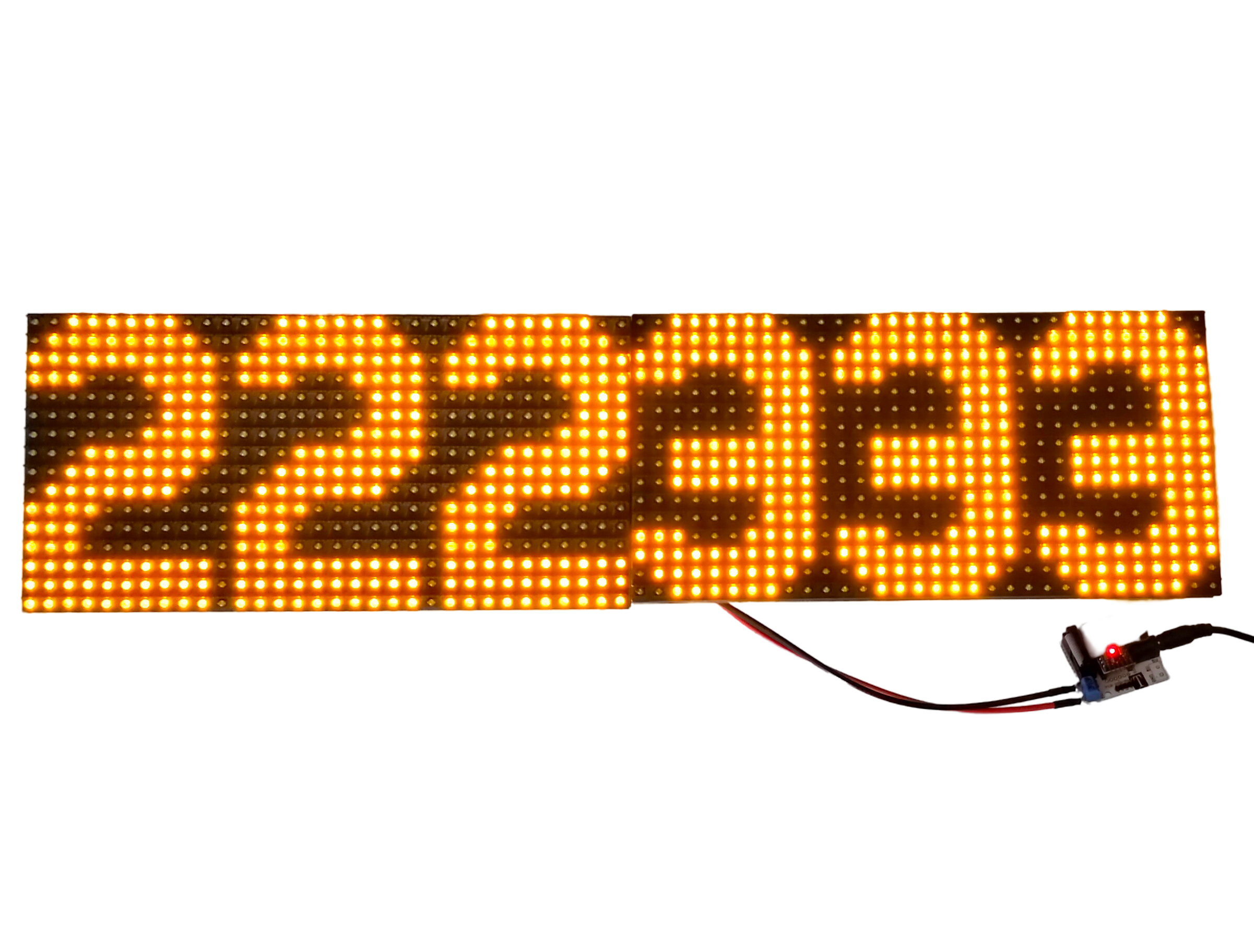 Dual display 3 digits up down counter using P10 32cmx16cm displays ...